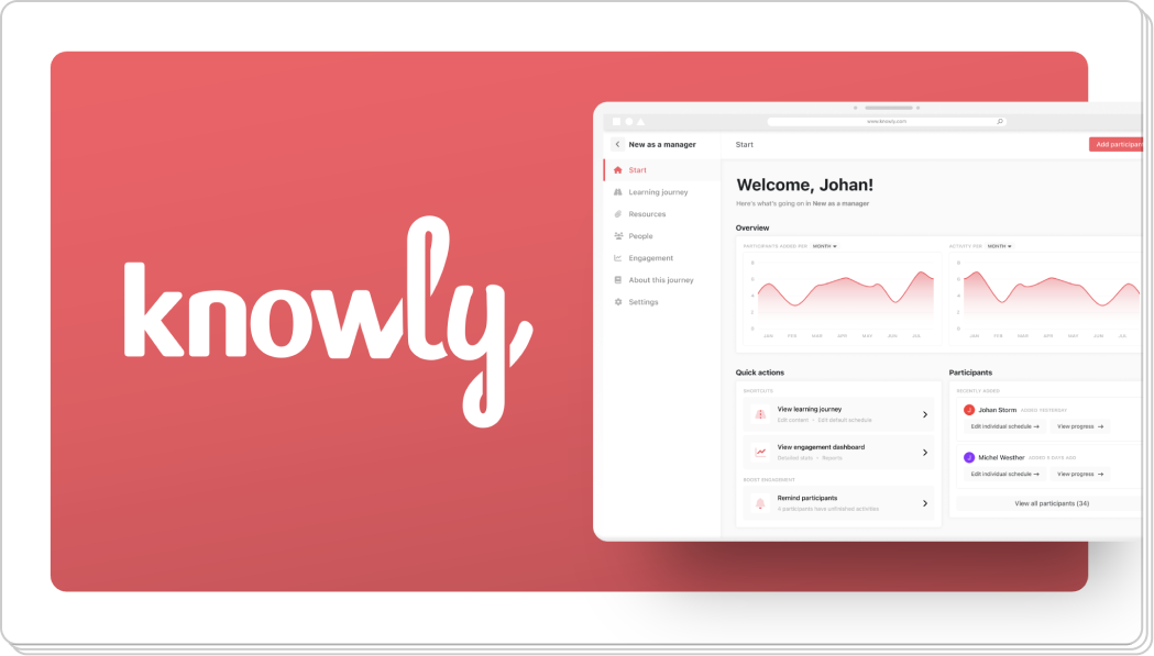 Knowly: Engagera utbildningsdeltagare